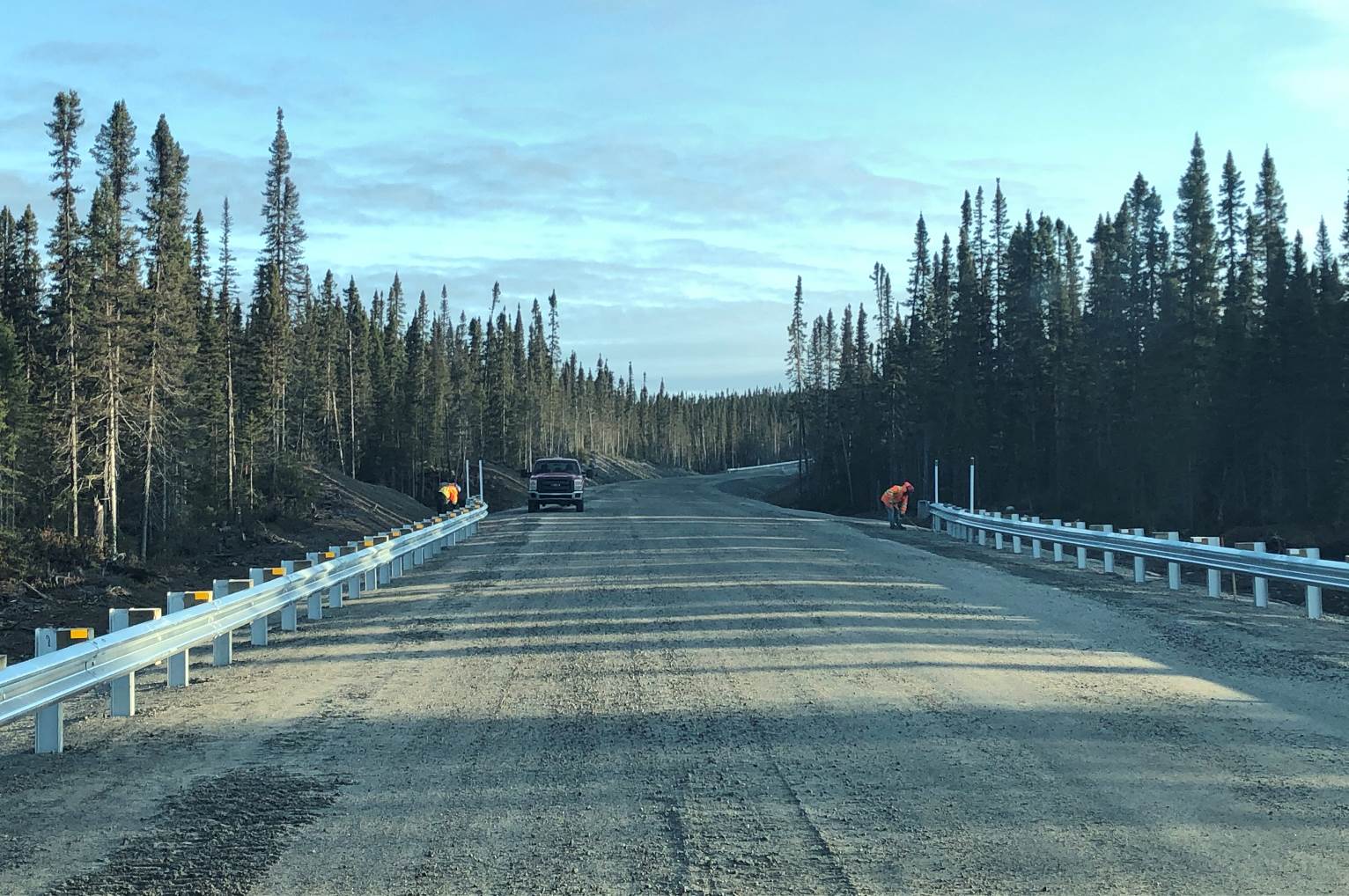 Un nouveaux tracé complété dans la portion sinueuse de la route 389 ...