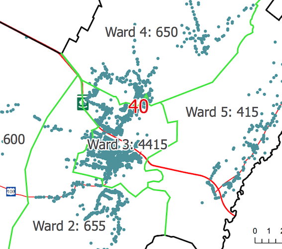 Entity 40 wards adjusted, but still show a wide gap in electors ...