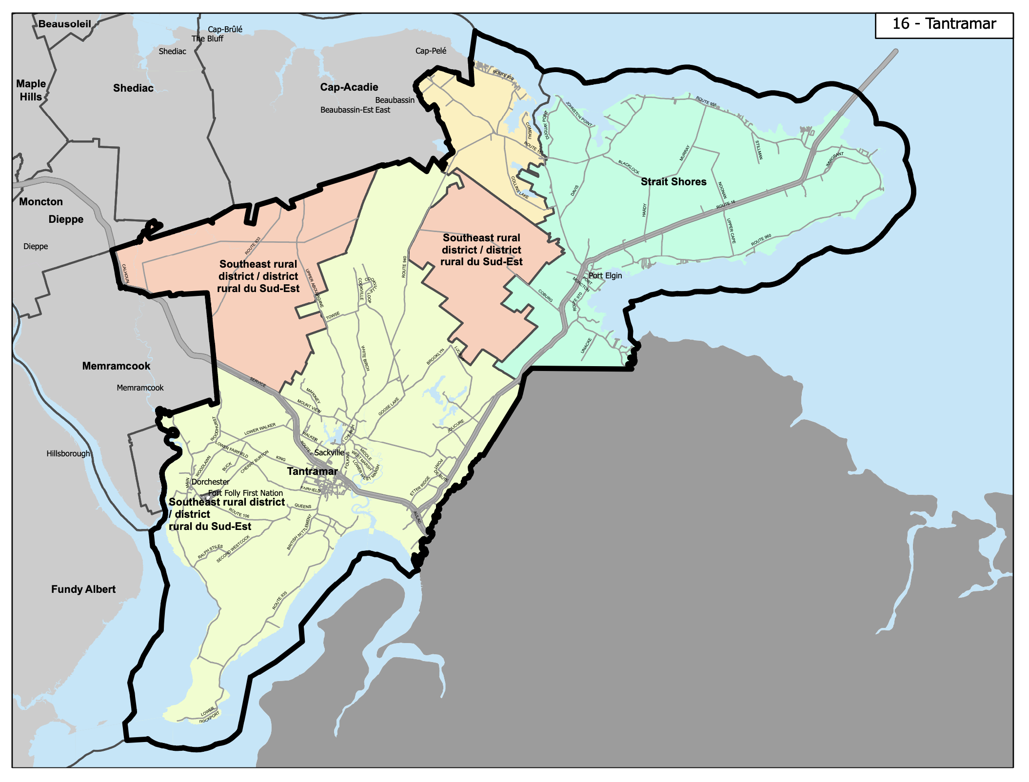 Memramcook-Tantramar riding to split up, parts of Cap-Acadie to join ...