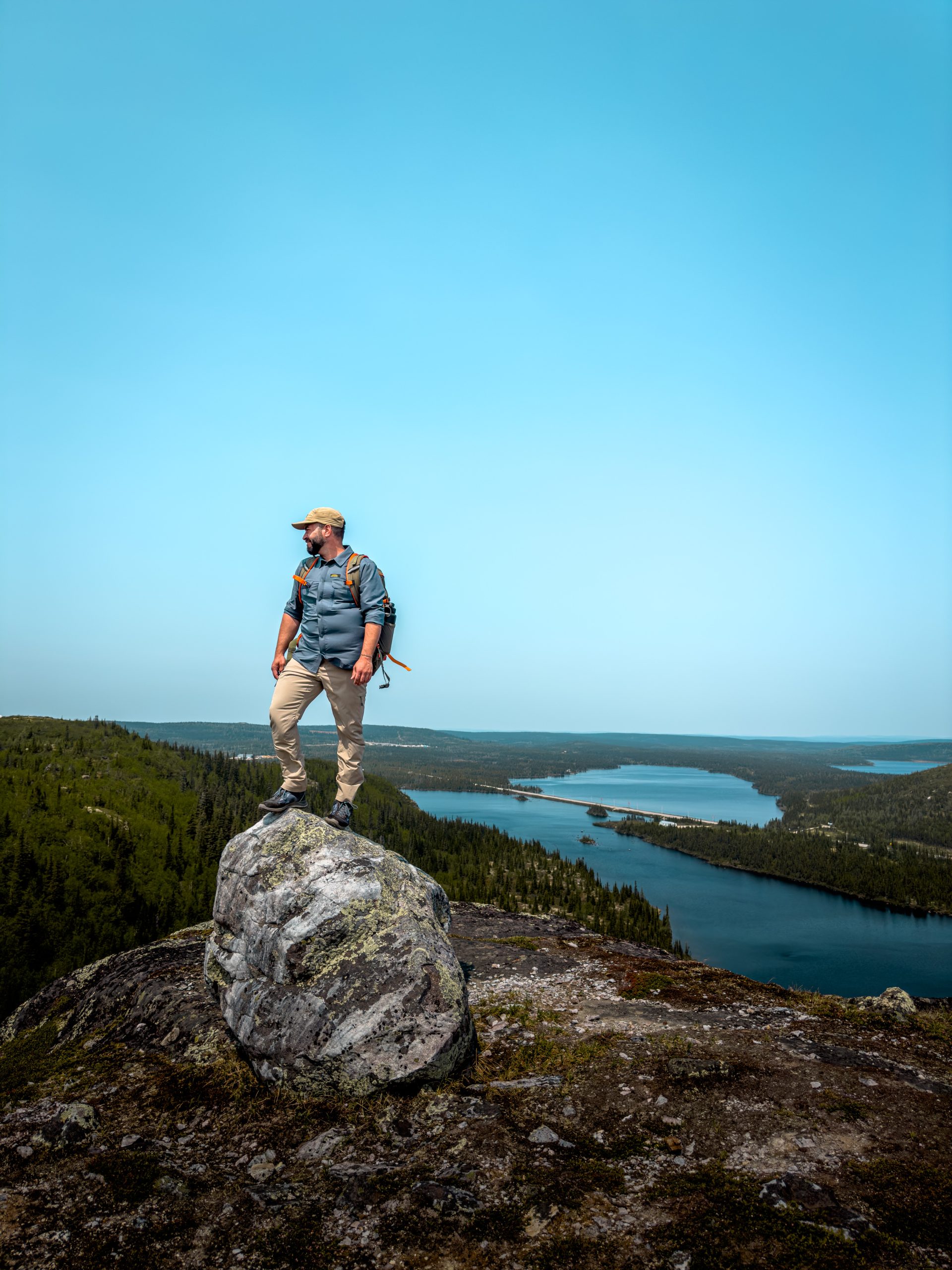 Alexis le Randonneur en tournage à Fermont - Canada Info