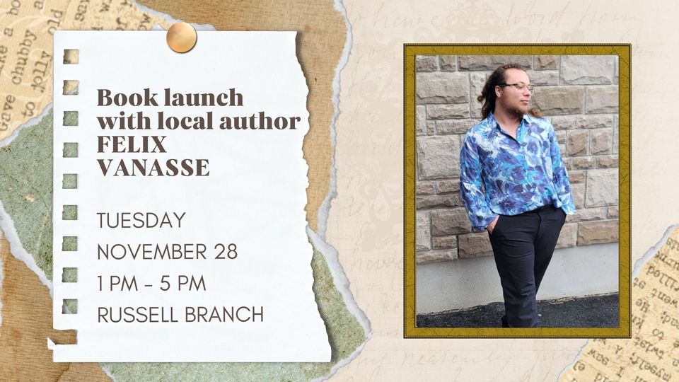 Felix Vanasse launches first book of poetry - Canada Info