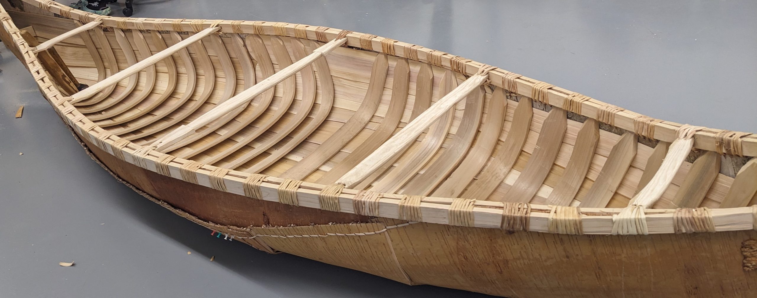 PDSB Centre for Indigenous Excellence Learn Traditional Birch Bark Canoe